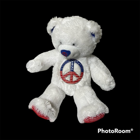 Build-A-Bear | Toys | Build A Bear Peace Sign Bear | Poshmark